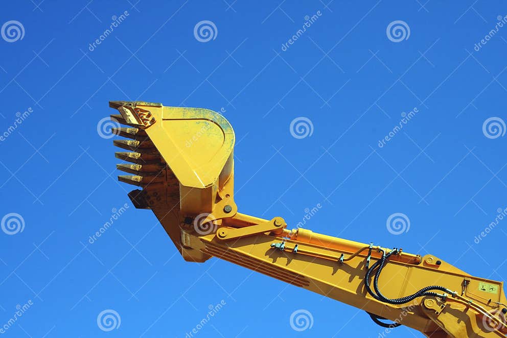 Bagger stock image. Image of dredger, orange, bagger, beckhoe - 644999