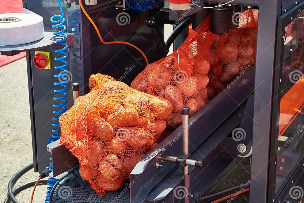 Bagging Machine for Vegetables Stock Image - Image of packing, potatoes ...