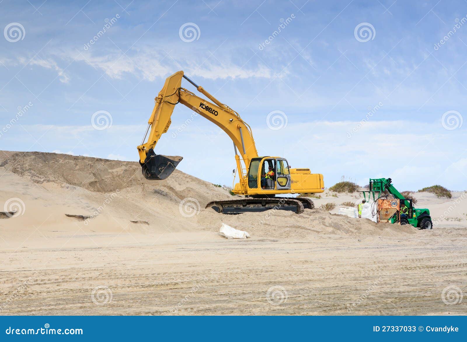 Bagging Sand Hurricane Preparation Hatteras NC Editorial Stock Photo ...