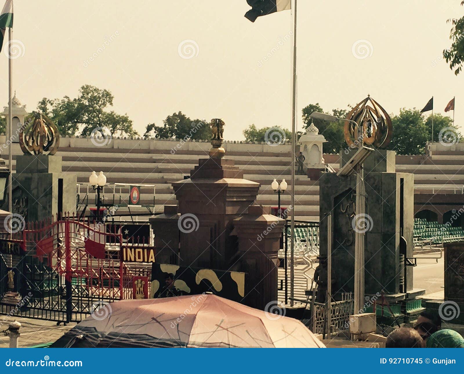 Bagha border stock image. Image of border, amritsar, pakistan - 92710745