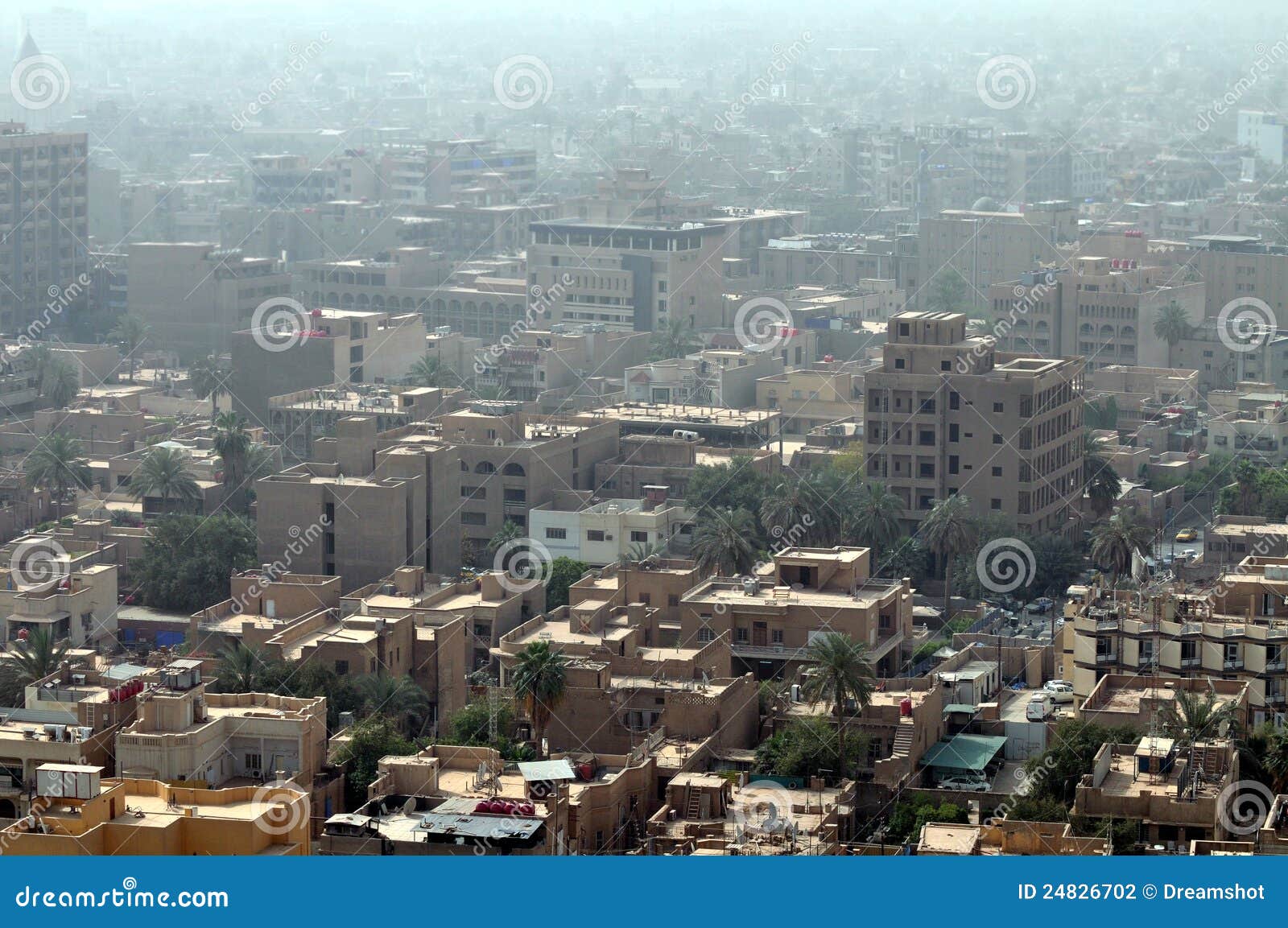 Baghdad cityscape stock photo. Image of exterior, development - 24826702