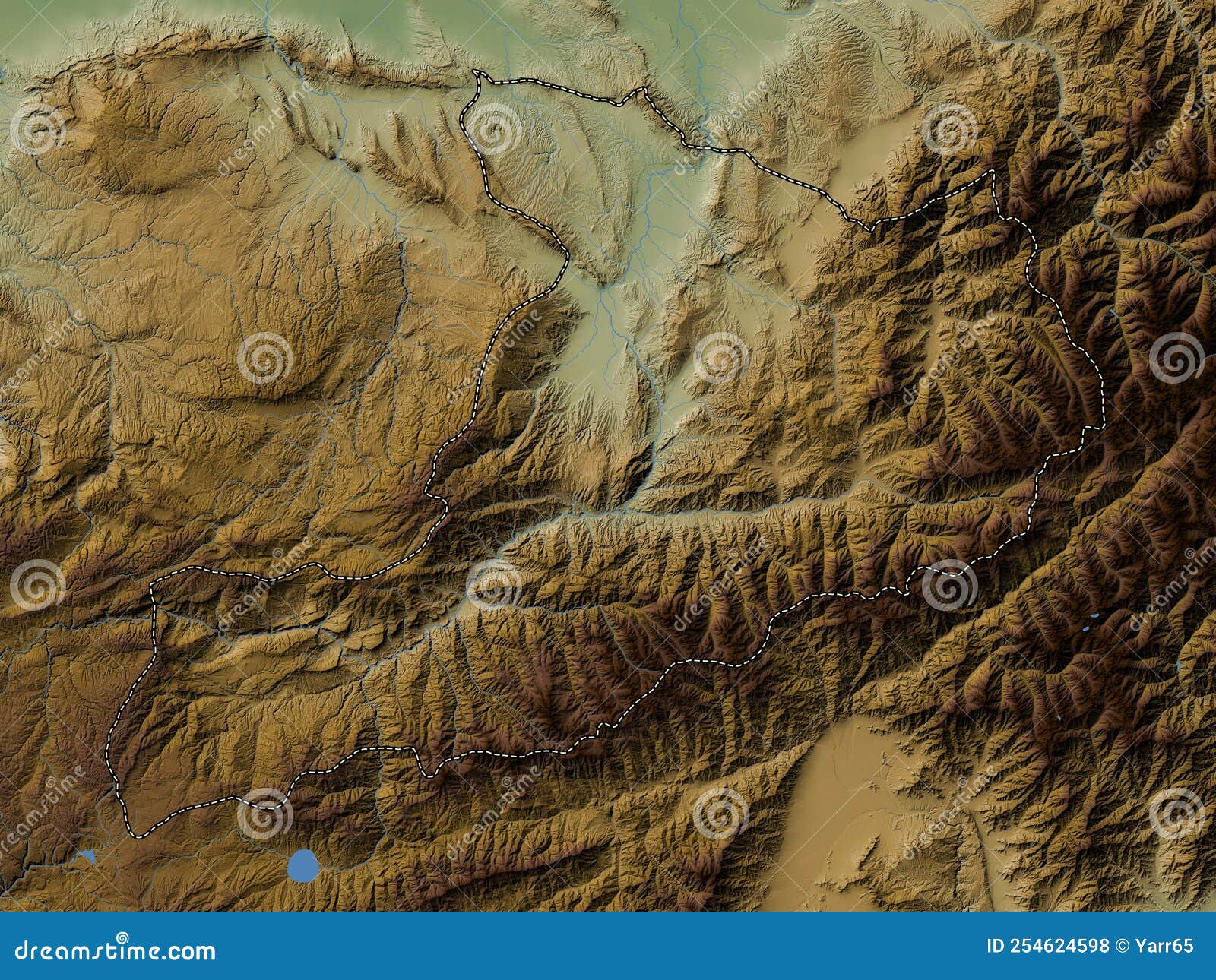 Baghlan, Afghanistan. Physical Stock Illustration - Illustration of ...