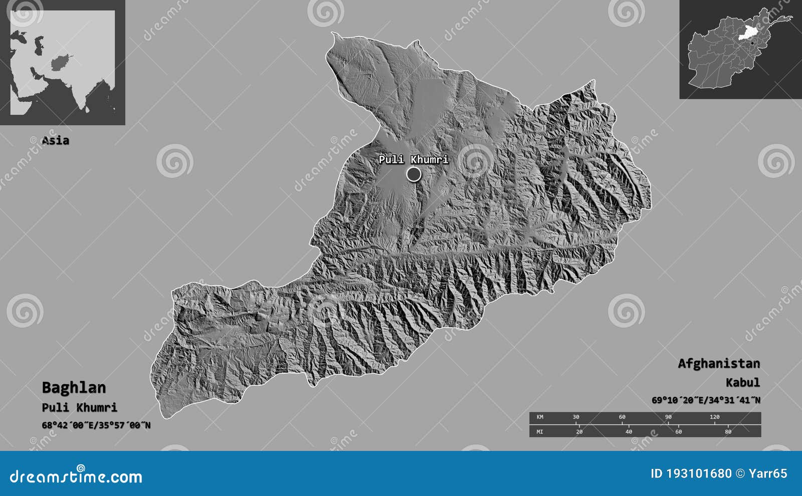 Baghlan, Province of Afghanistan,. Previews. Bilevel Stock Illustration ...