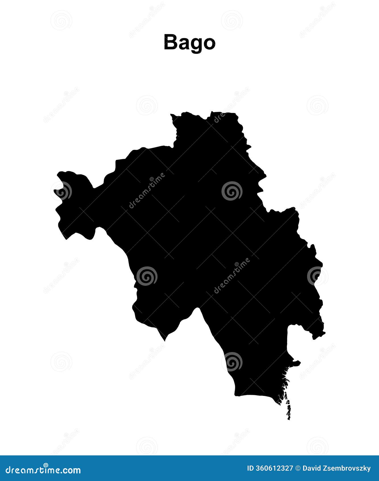 Map Of Bago Vector Map Illustration Vector Design Template ...