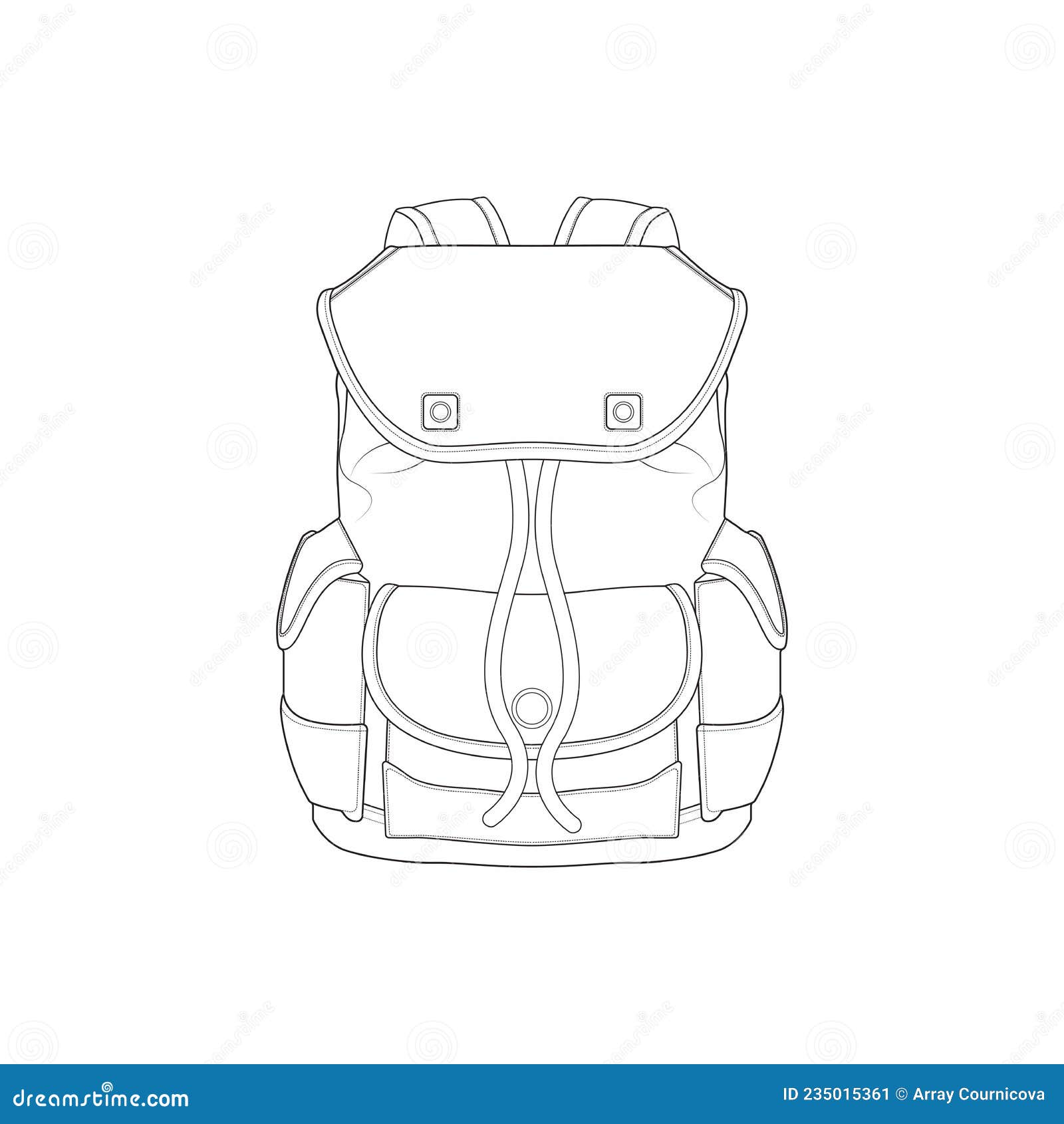 Bagpack Outline Drawing Vector, Bagpack in a Sketch Style, Trainers ...