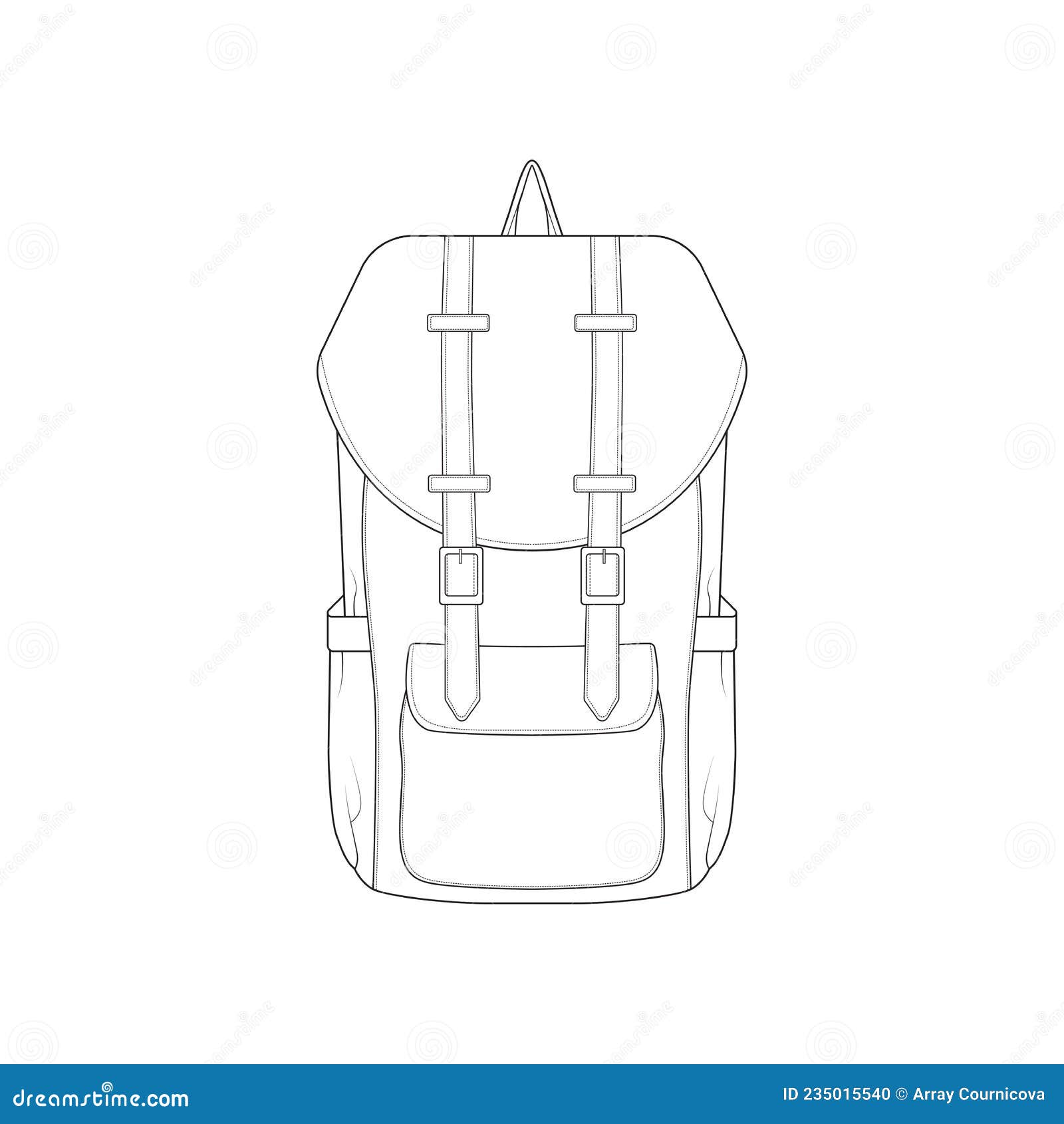 Bagpack Outline Drawing Vector, Bagpack in a Sketch Style, Trainers ...