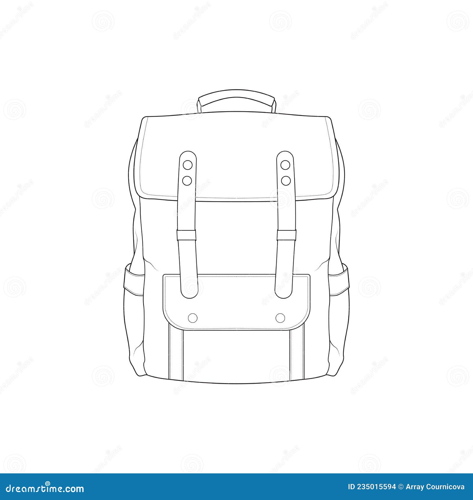 Bagpack Outline Drawing Vector, Bagpack in a Sketch Style, Trainers ...