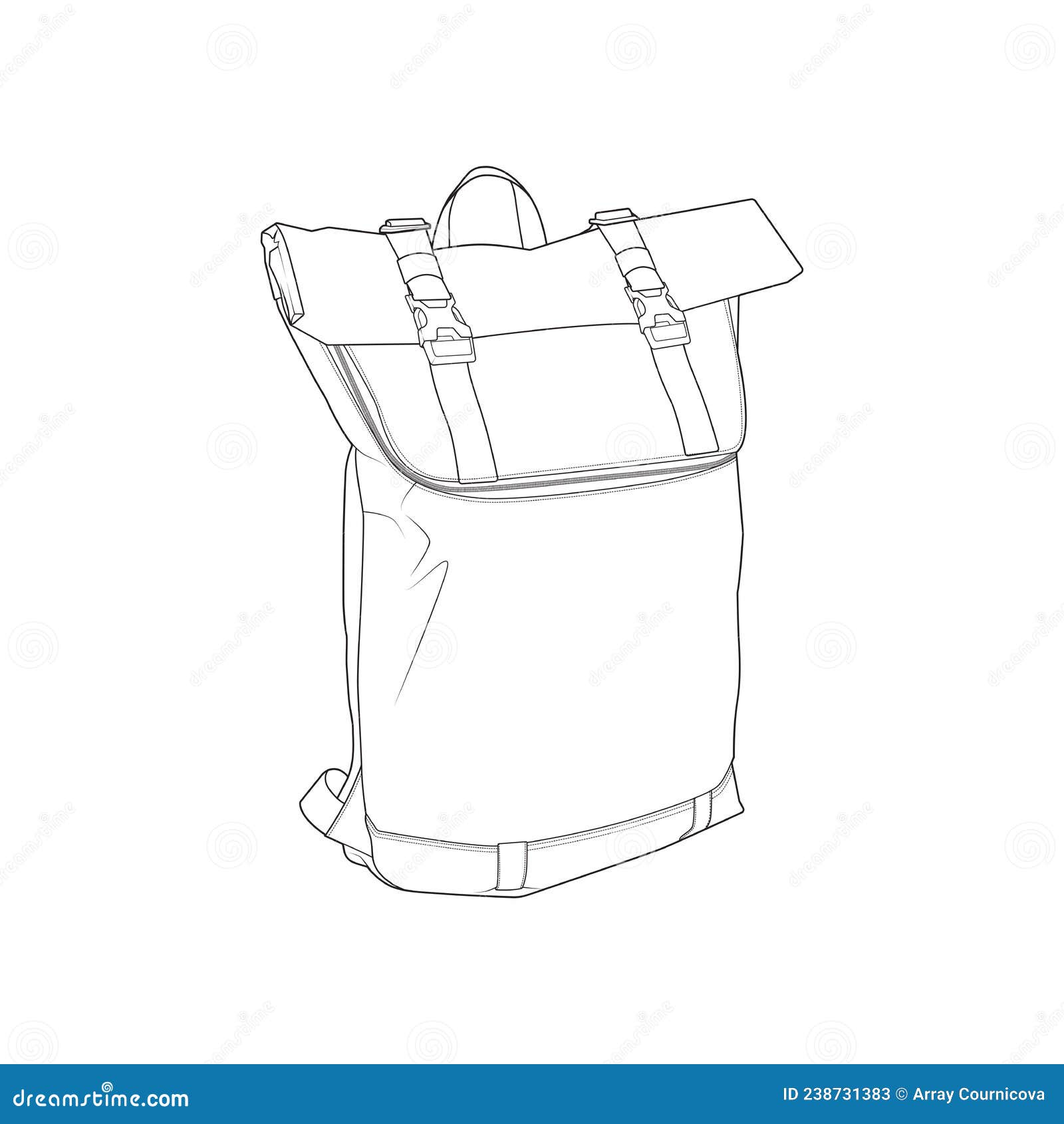 Bagpack Outline Drawing Vector, Bagpack in a Sketch Style, Trainers ...
