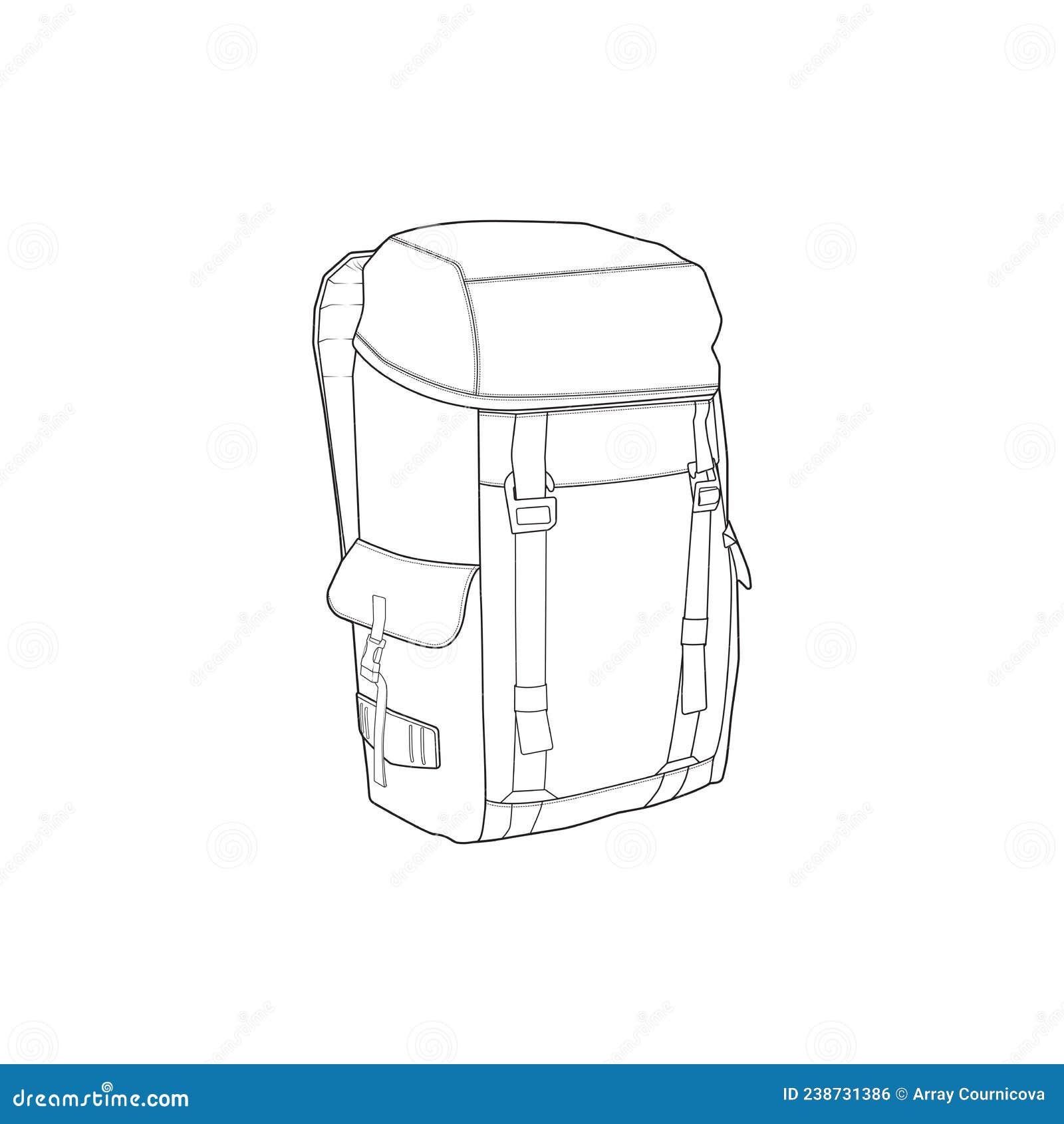 Bagpack Outline Drawing Vector, Bagpack in a Sketch Style, Trainers ...
