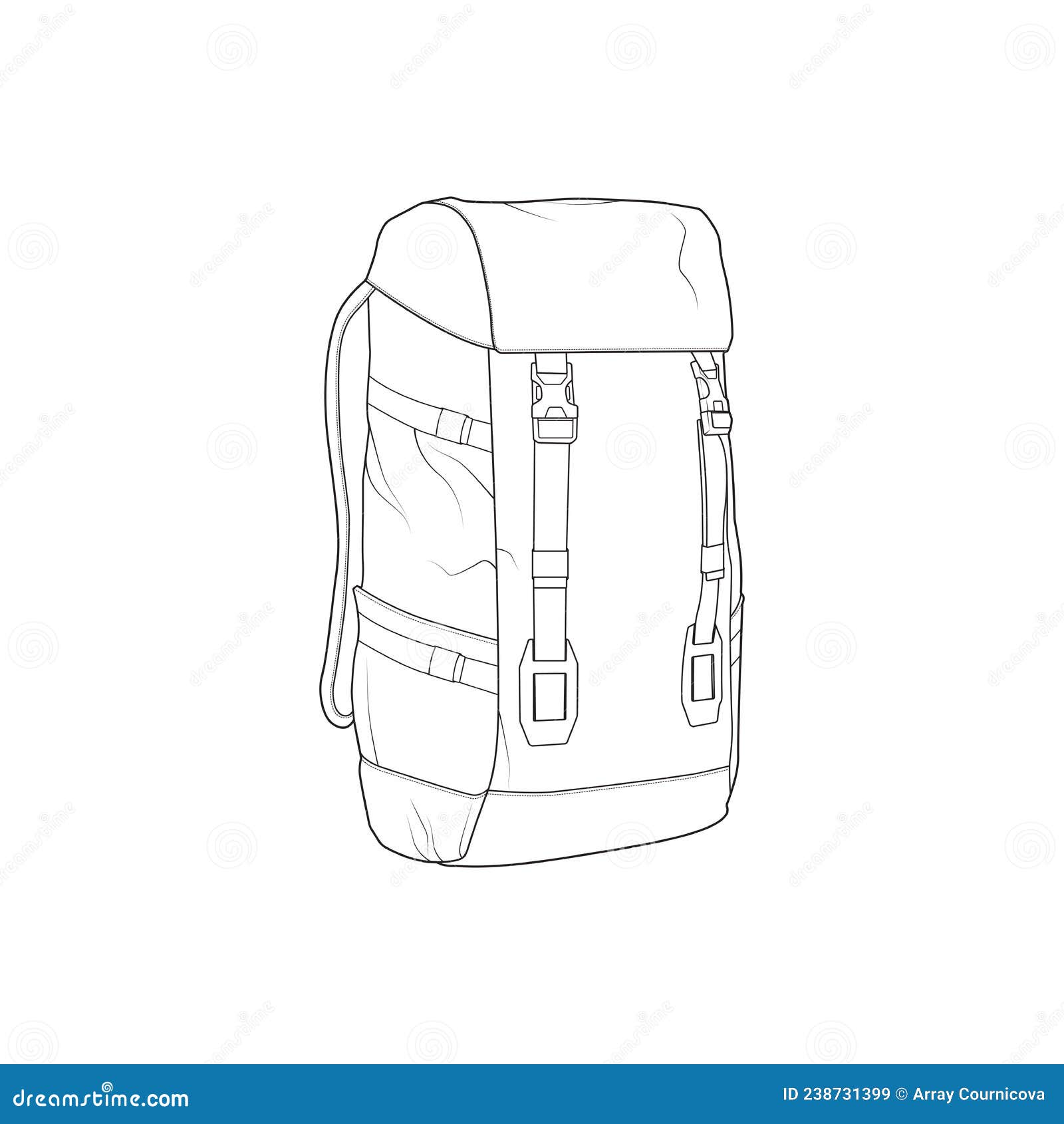 Bagpack Outline Drawing Vector, Bagpack in a Sketch Style, Trainers ...