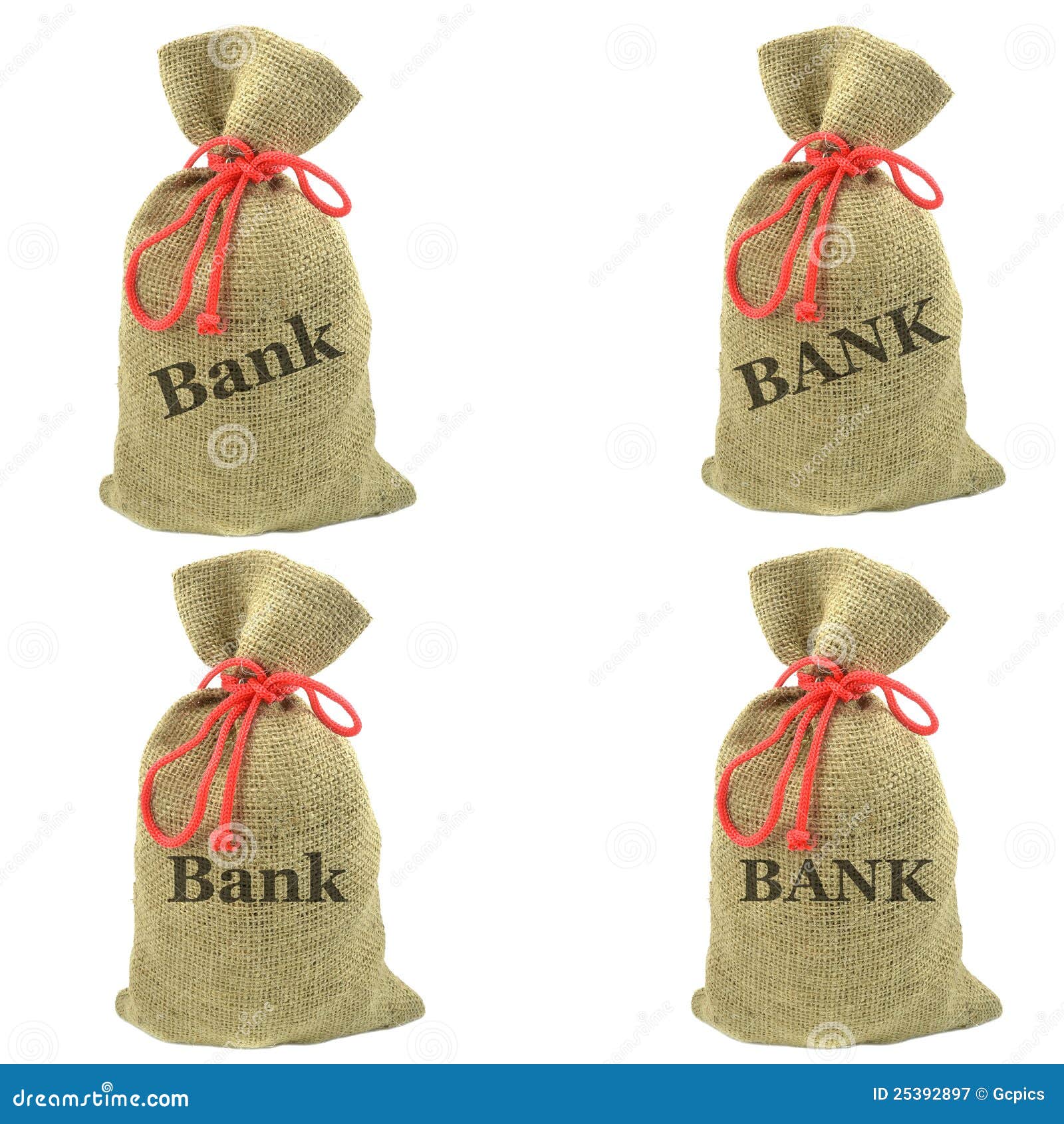 Bags of bank money stock image. Image of business, brown - 25392897