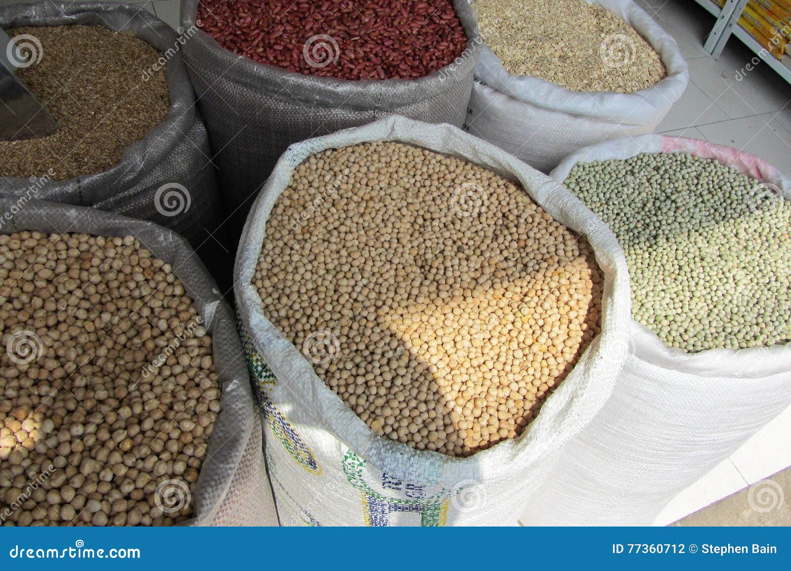 Bags of Beans stock photo. Image of cuisine, healthy - 77360712