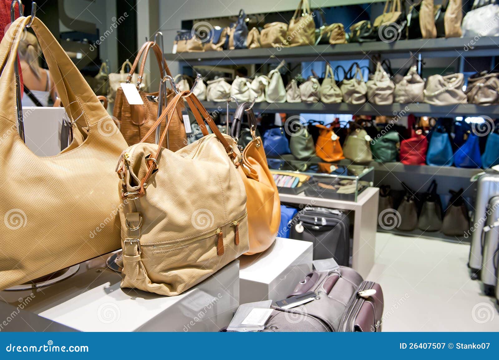 Bags colection stock image. Image of elegant, display - 26407507