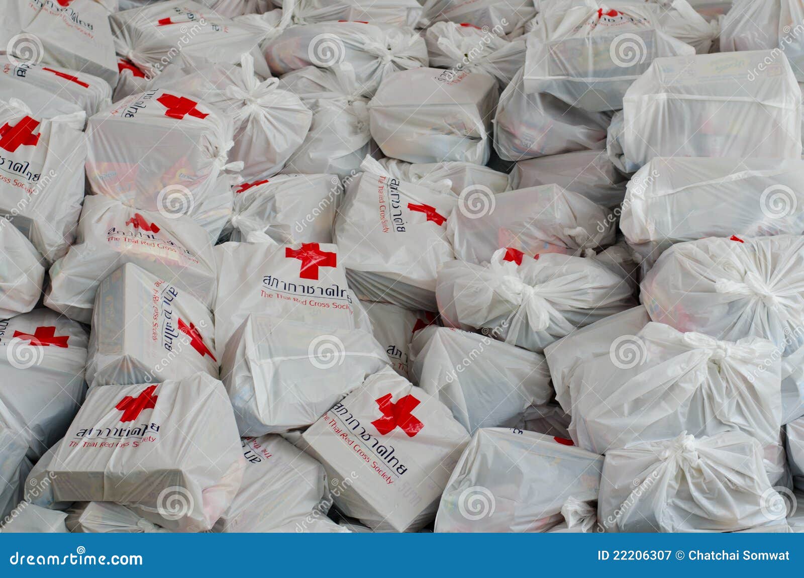 Bags of Red Cross editorial photography. Image of help - 22206307