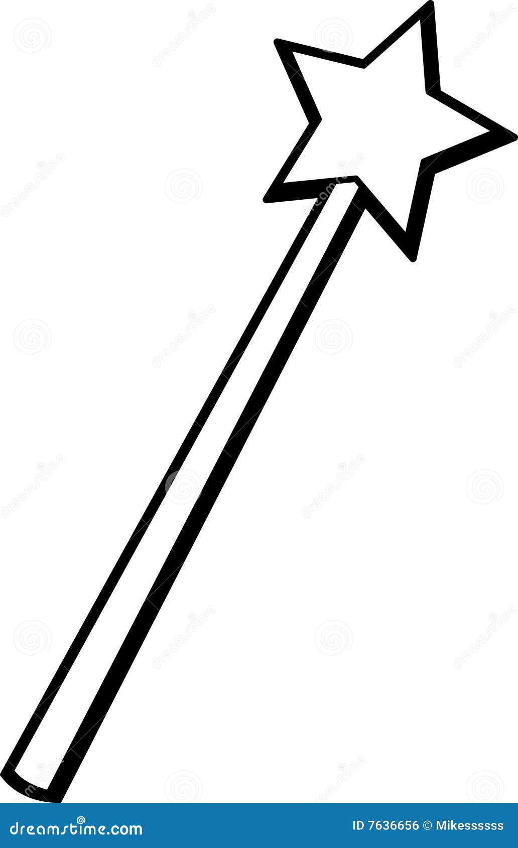 Baguette magique magique illustration de vecteur. Illustration du ...