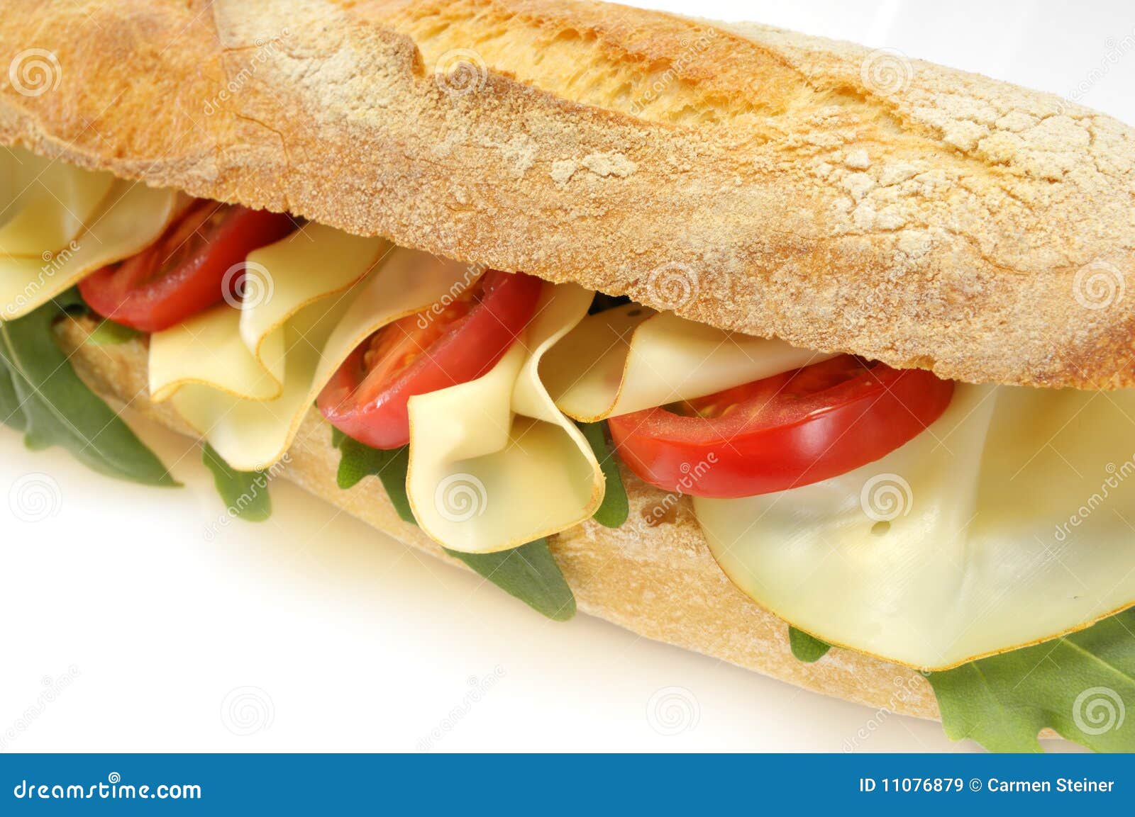 Baguette sandwich stock image. Image of close, delicious - 11076879