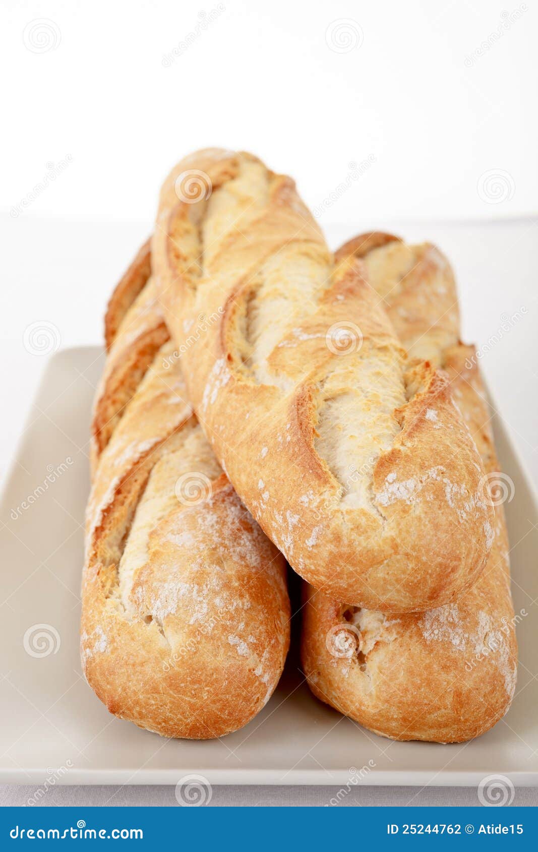 Baguettes stock photo. Image of food, studio, baguettes - 25244762