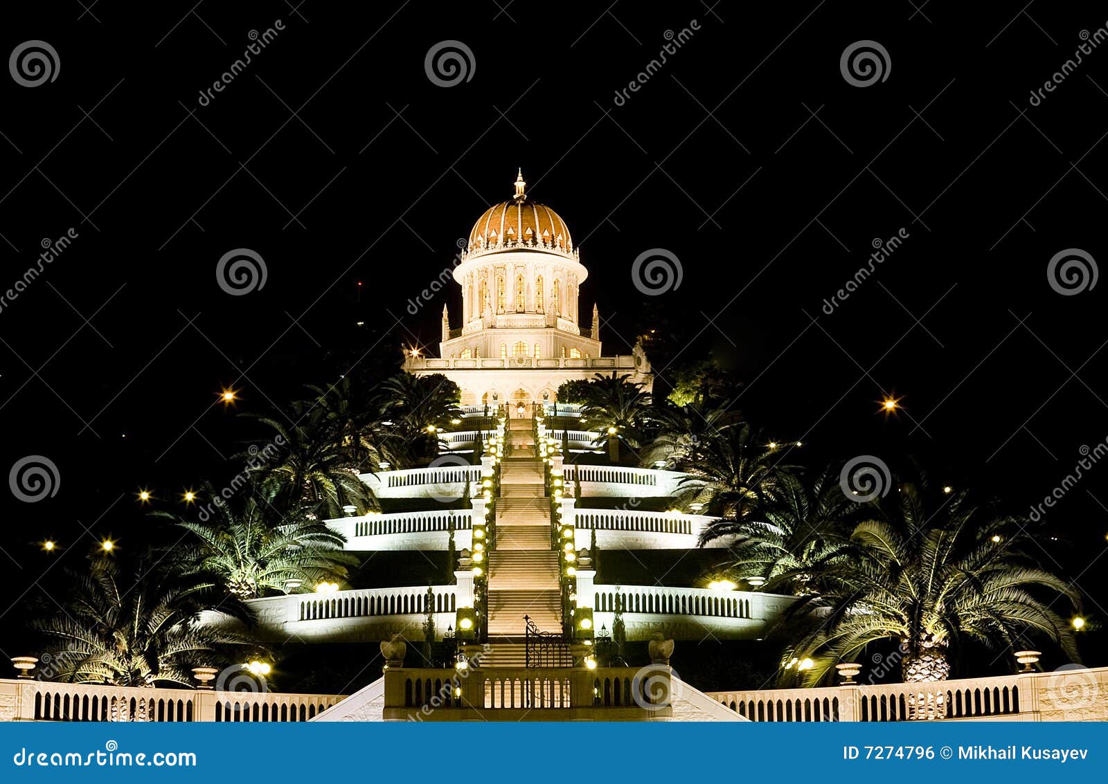 The Baha i temple stock photo. Image of flower, light - 7274796