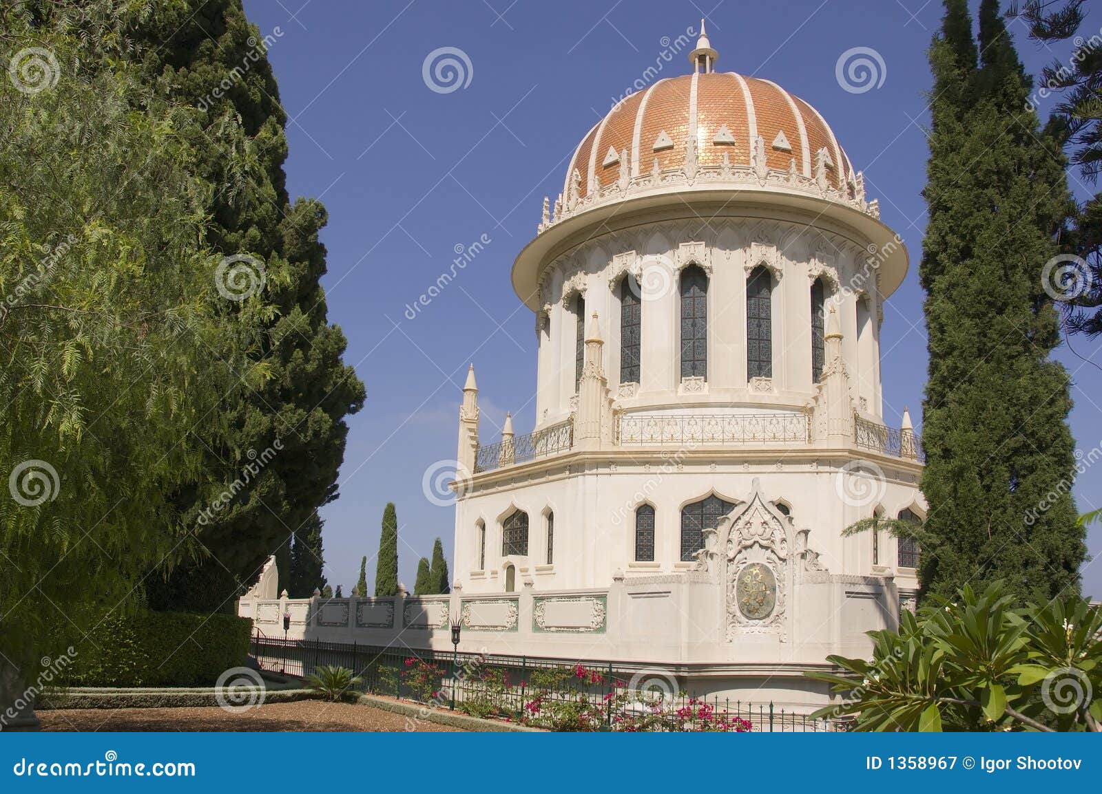 Baha i Temple in Haifa stock image. Image of historical - 1358967