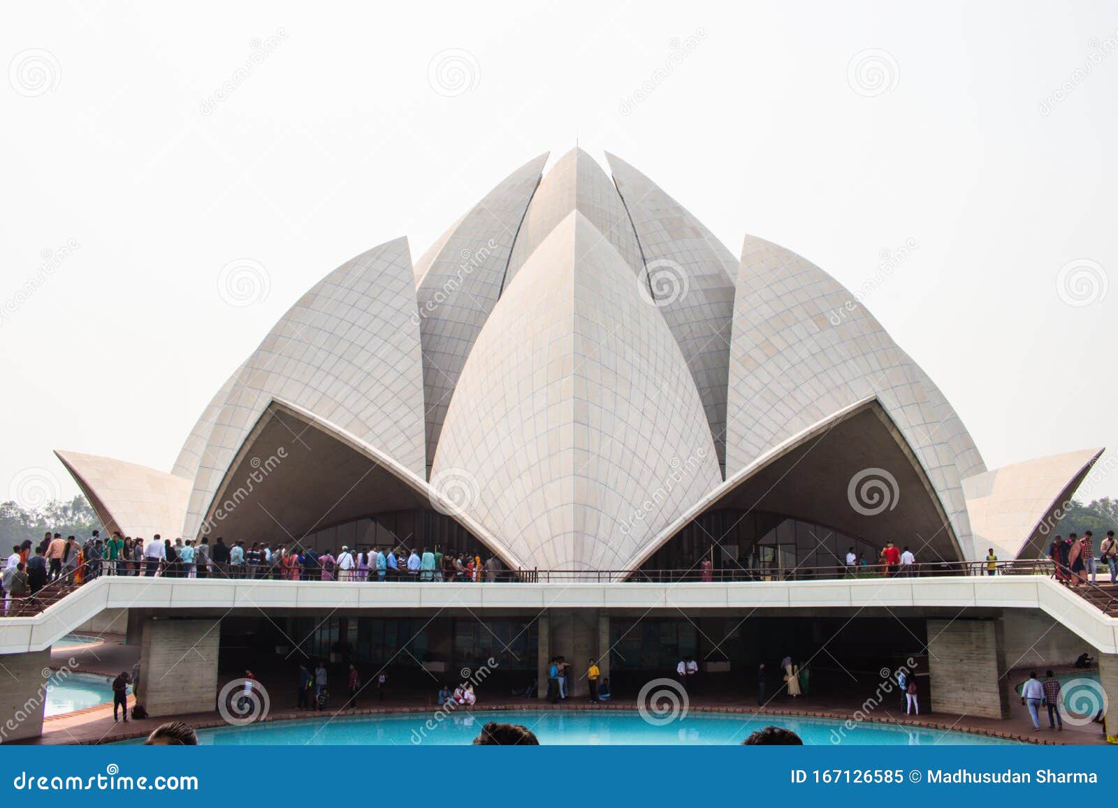 Bahai Lotus Temple editorial image. Image of temple - 167126585