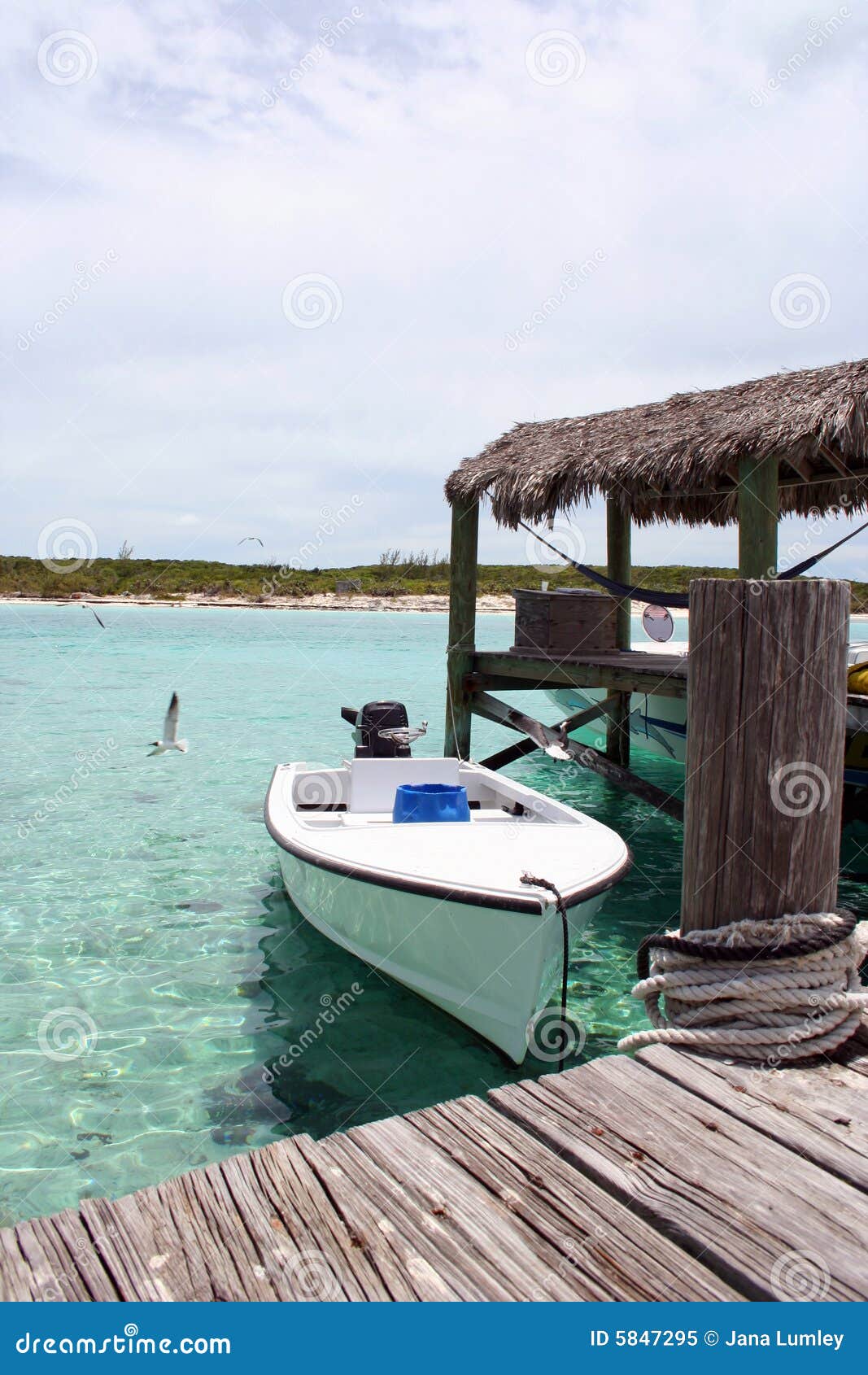 Bahama Boat Dock stock image. Image of dock, travel, boat - 5847295