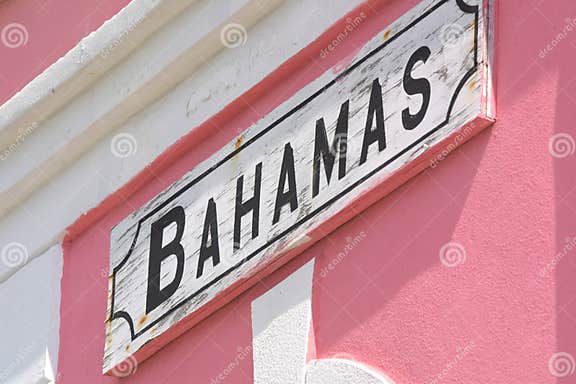 Bahamas stock image. Image of holidays, pink, sign, travel - 8327085