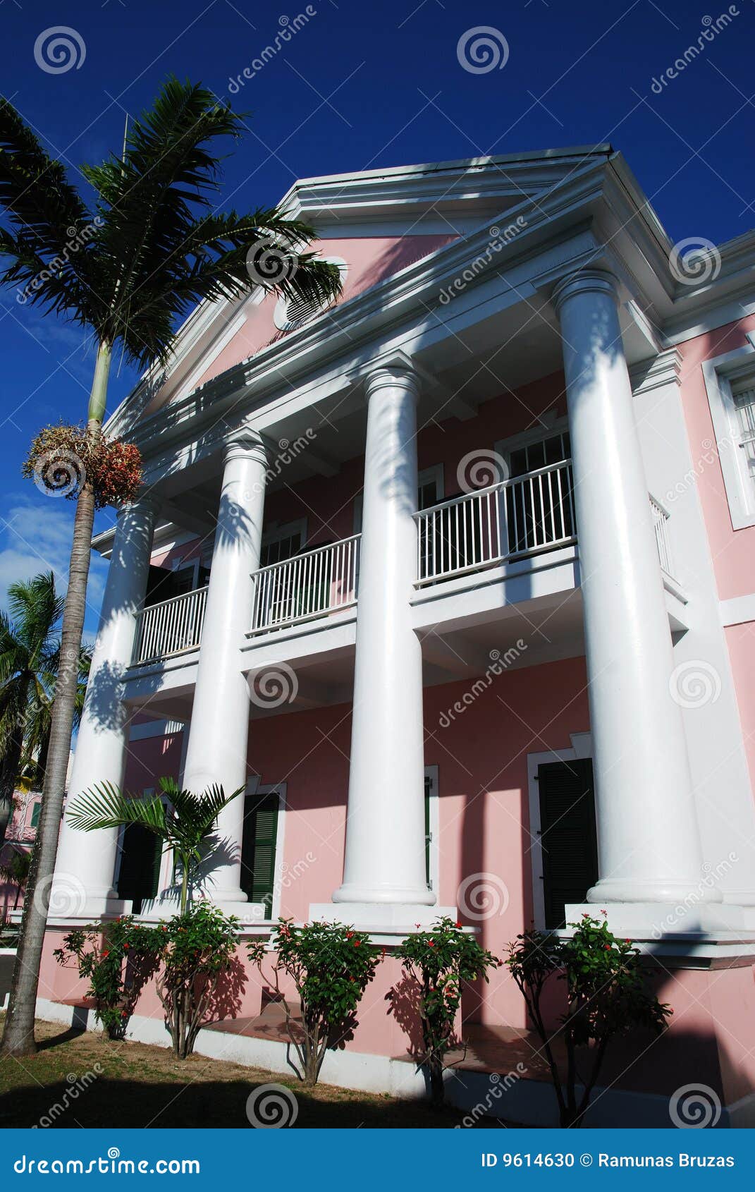 Bahamas Architecture stock photo. Image of pink, capital - 9614630