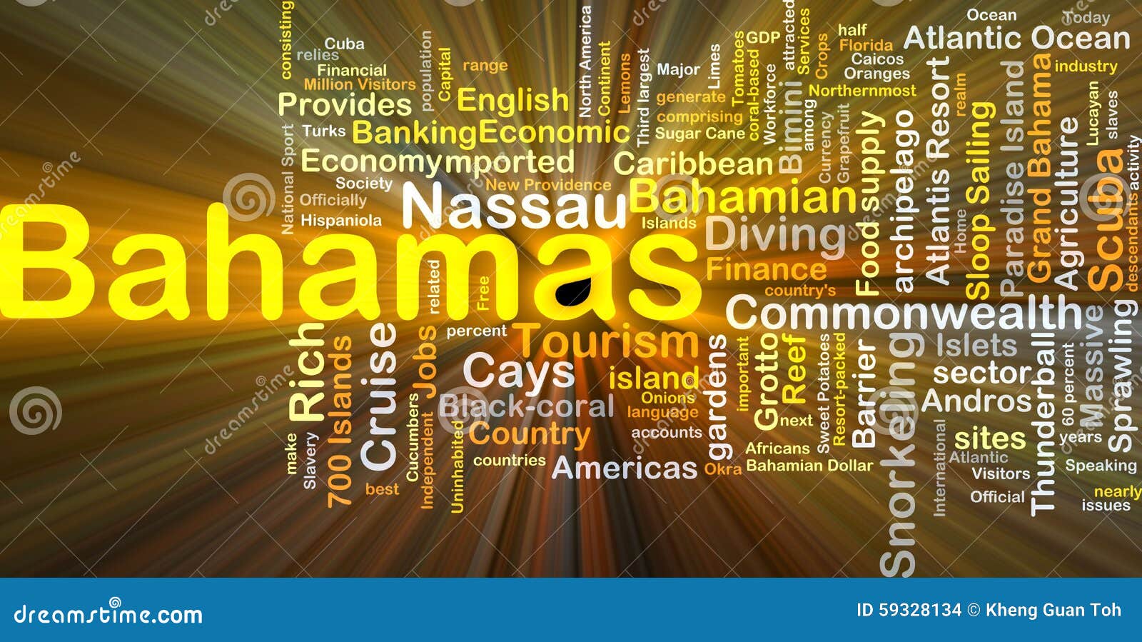 Bahamas Background Concept Glowing Stock Illustration - Illustration of ...