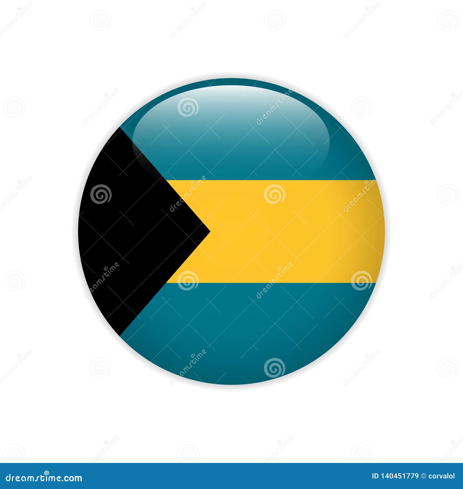 Bahamas Flag Button Signs Symbols Stock Illustrations – 2 Bahamas Flag ...