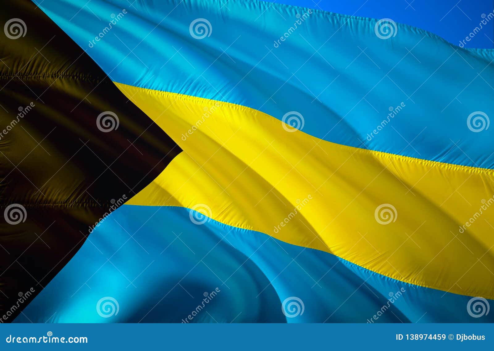 Bahamas Flag. 3D Waving Flag Design. the National Symbol of Bahamas, 3D ... Bahamas Flag. 3D Waving Flag Design. the National Symbol of Bahamas, 3D ...