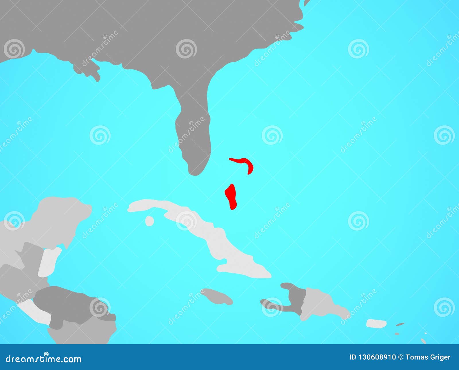 Bahamas on map stock illustration. Illustration of globe - 130608910