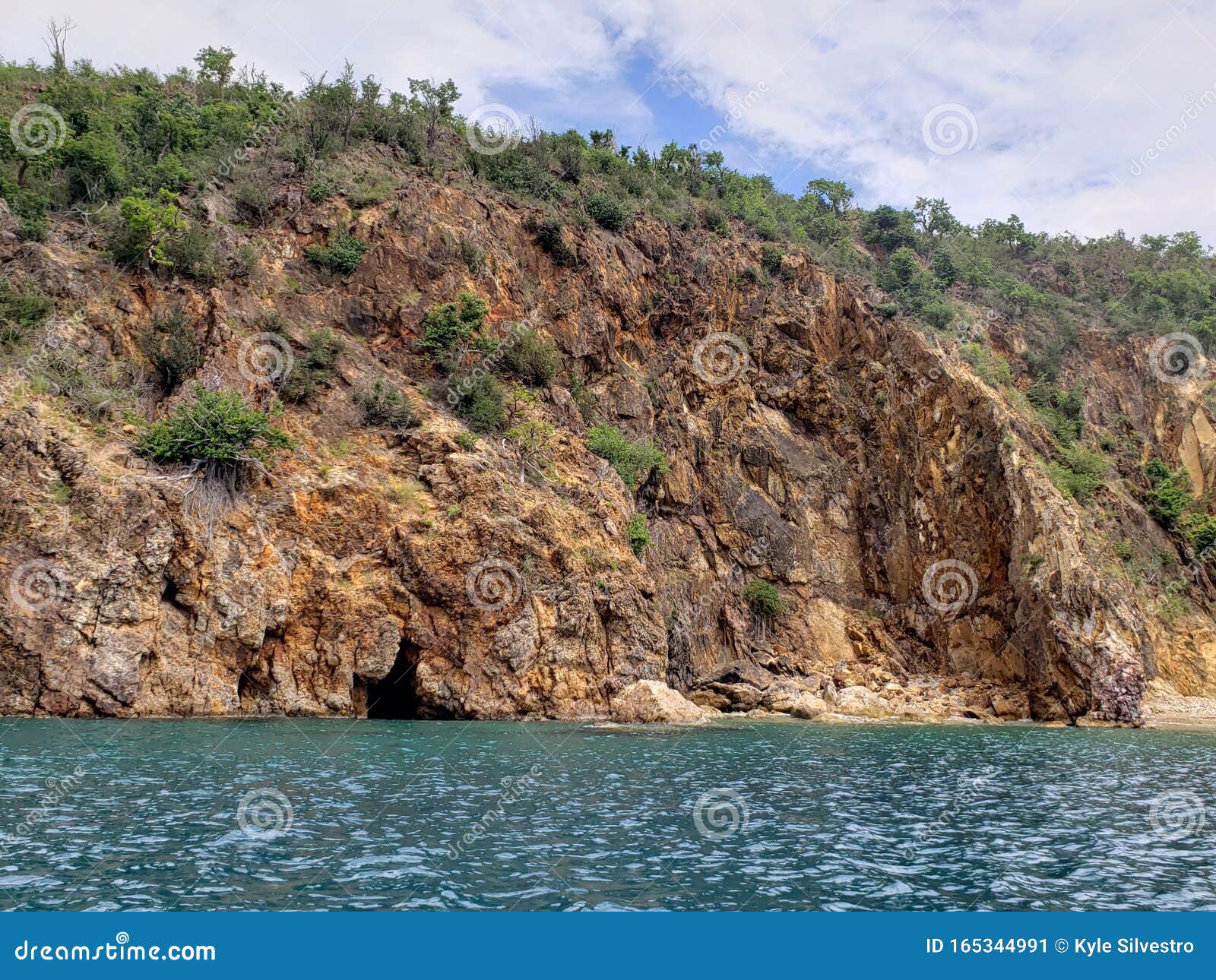 Bahamas Mountain Side Ocean View Stock Image - Image of view, mountain ...
