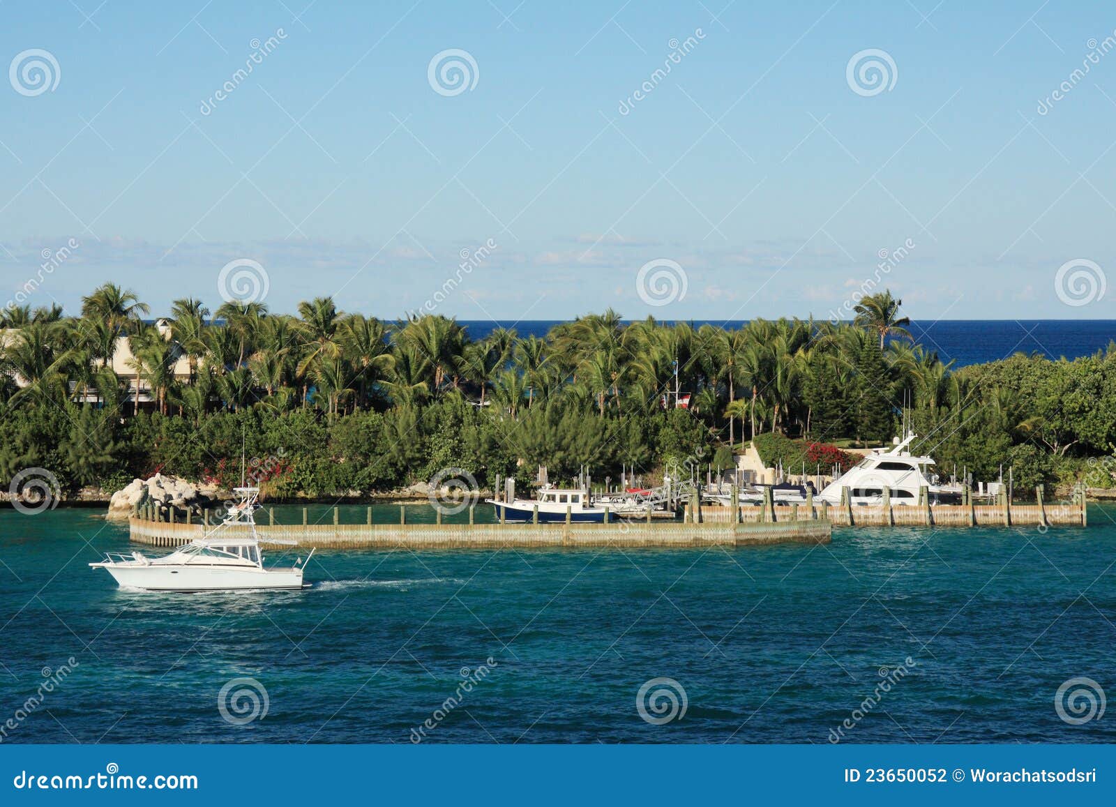 Bahamas pier stock photo. Image of nautical, recreational - 23650052