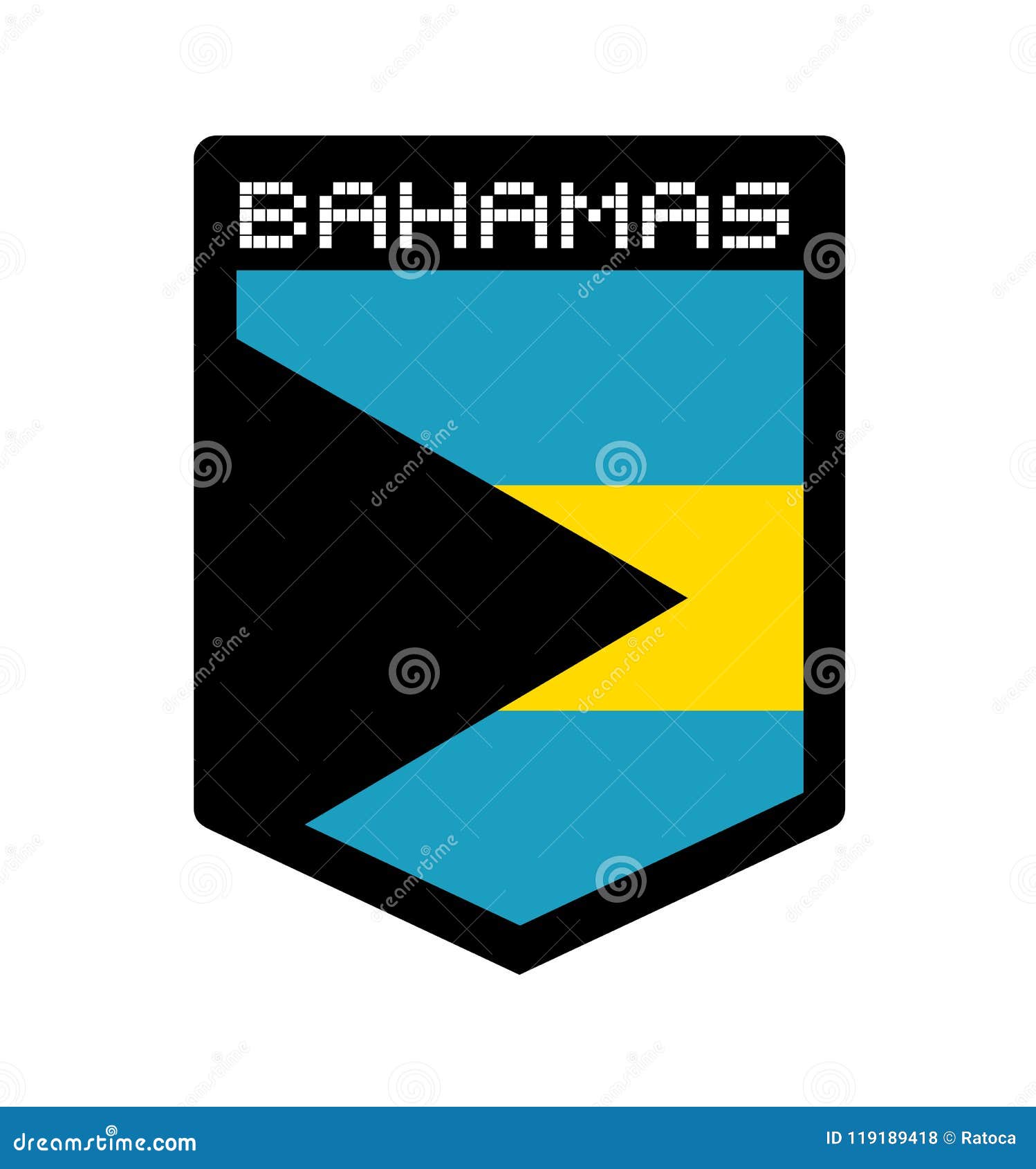 Bahamas symbol design stock vector. Illustration of artistic - 119189418