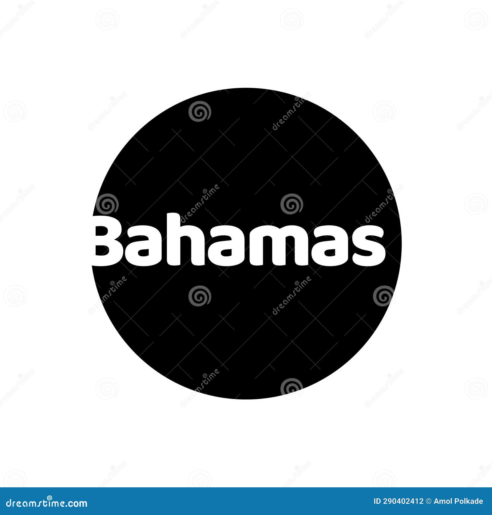 Bahamas Typography Vector Art Illustration Stock Illustration ...
