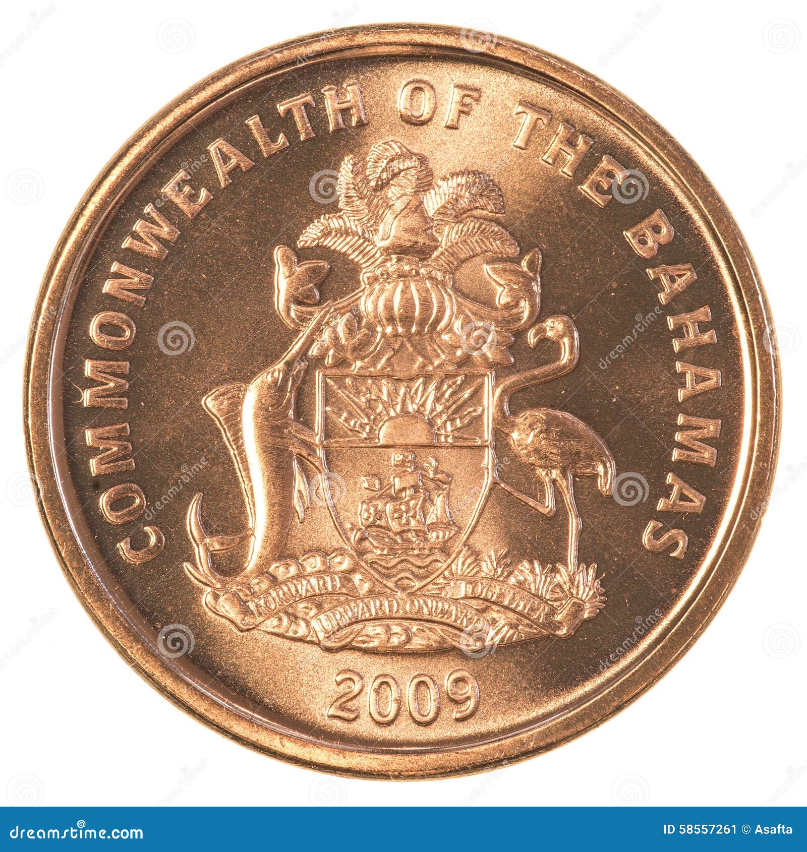 1 bahamian cent coin stock image. Image of market, bahamas - 58557261