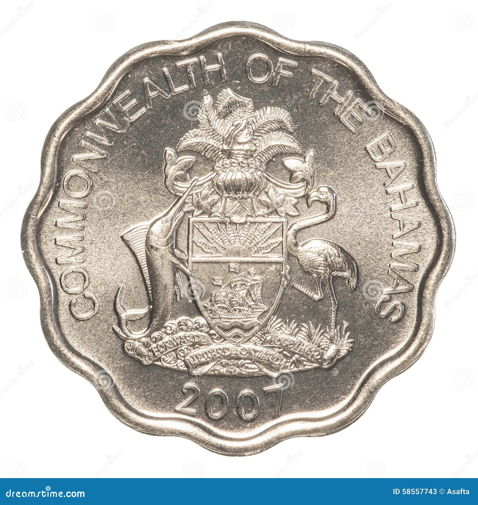 10 bahamian cent coin stock image. Image of business - 58557743