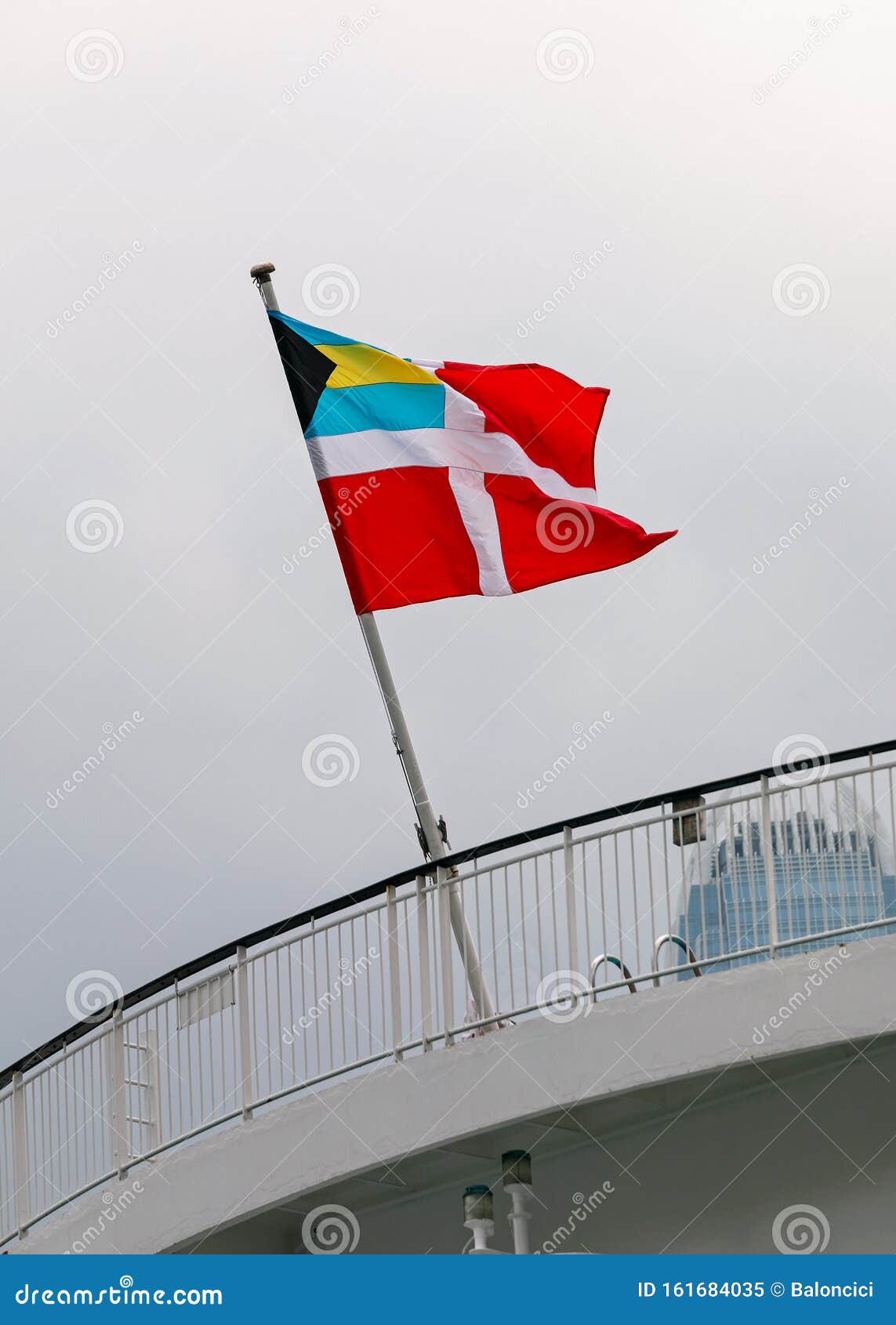 Bahamian Civil Ensign stock image. Image of cruise, cruiser - 161684035
