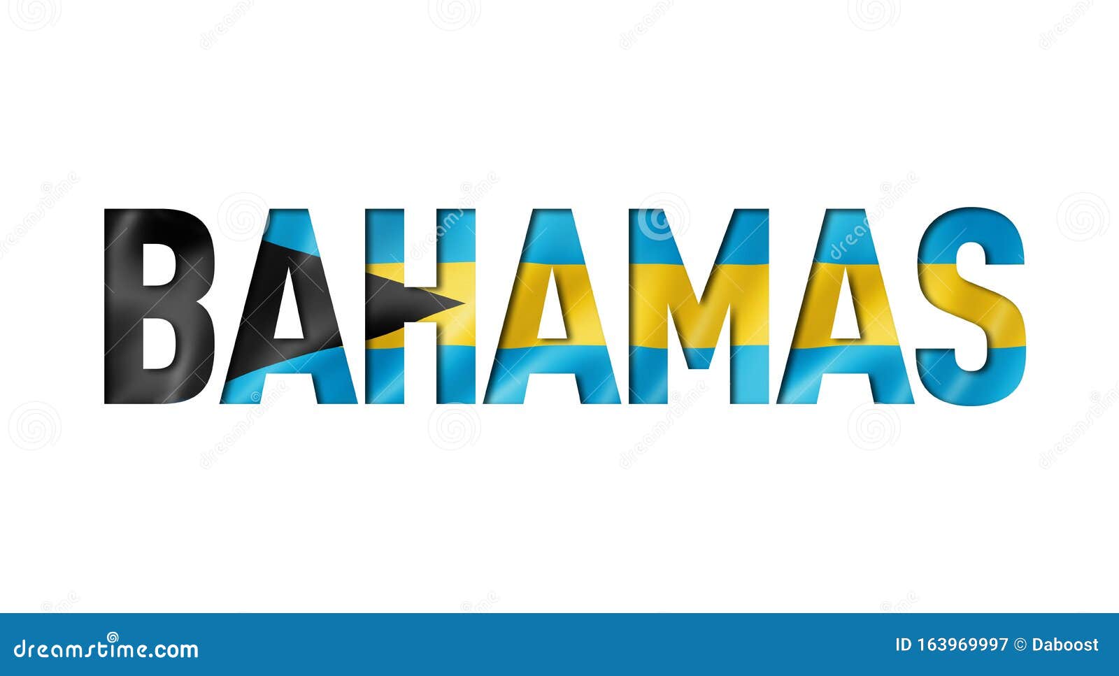 Bahamian Flag With Scratches, Vector Flag Of Bahamas Waving On Flagpole ...