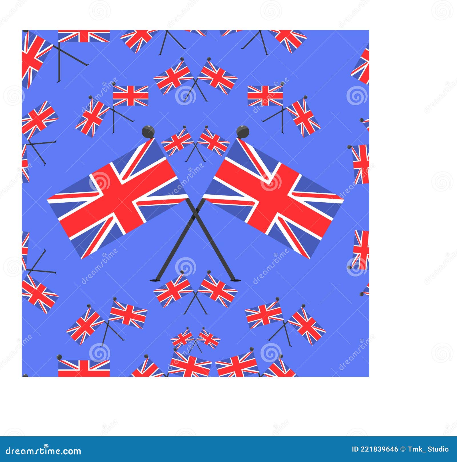 Vector Illustration of United Kingdom Pattern Flags Stock Vector ...