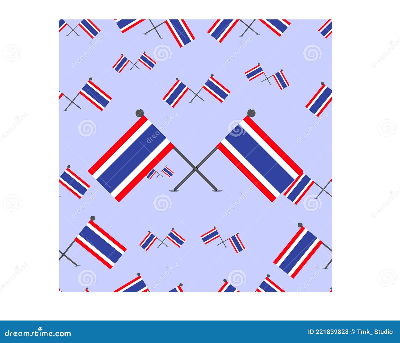 Vector Illustration of Thailand Pattern Flags Stock Vector ...