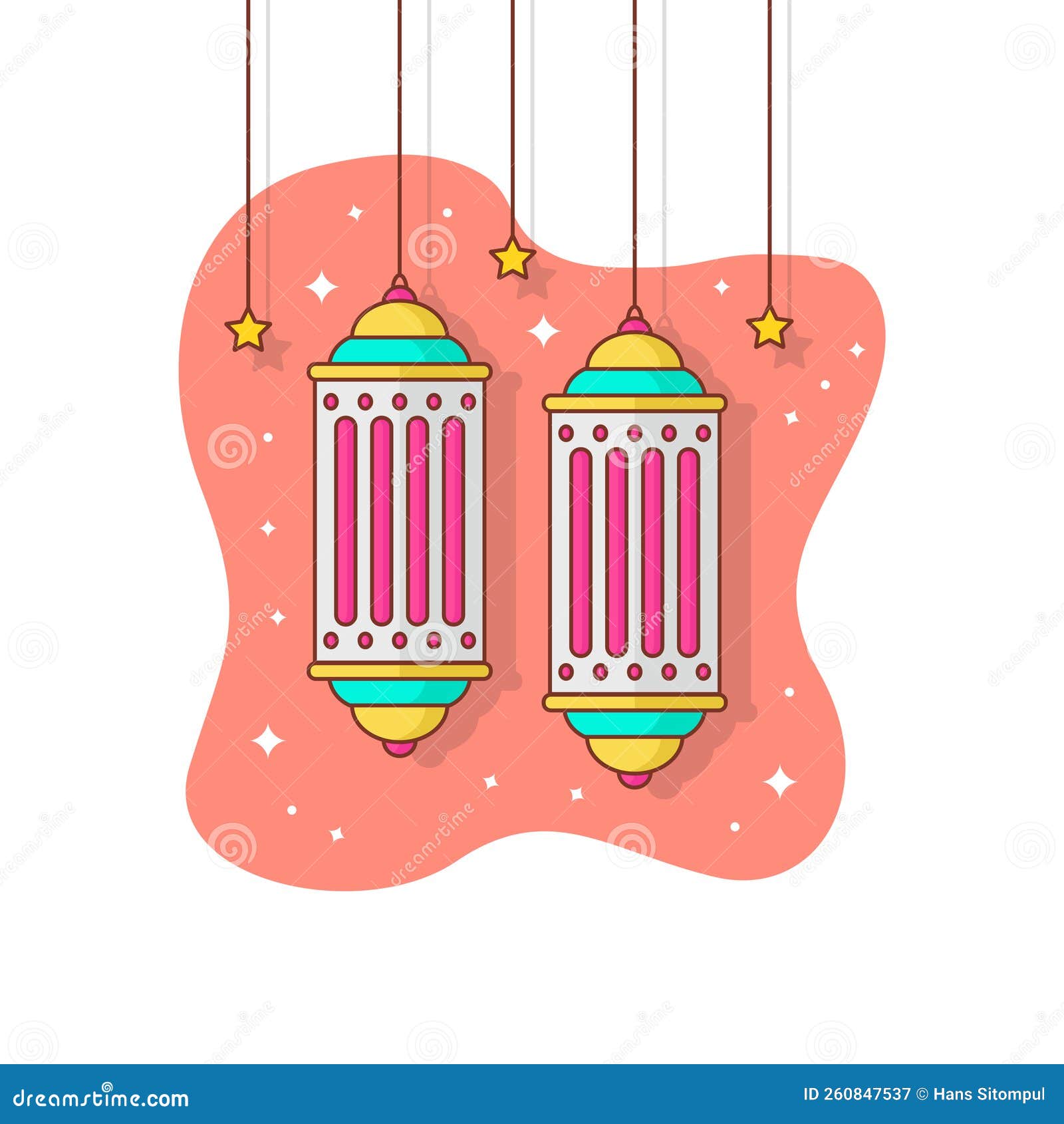 Islamic Latern Illustration (1). Stock Illustration - Illustration of ...