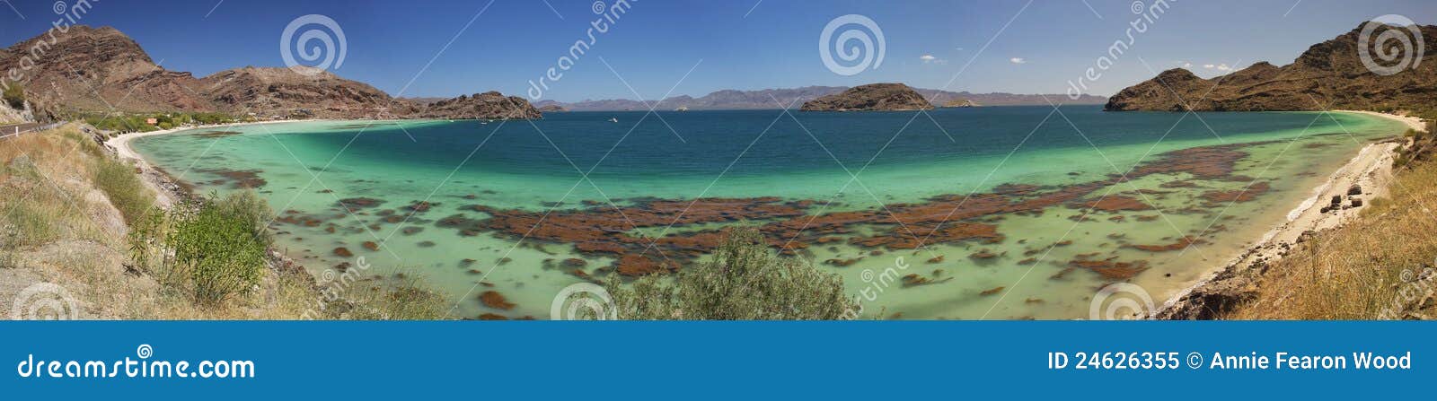 Bahia Concepcion Panorama stock image. Image of water - 24626355