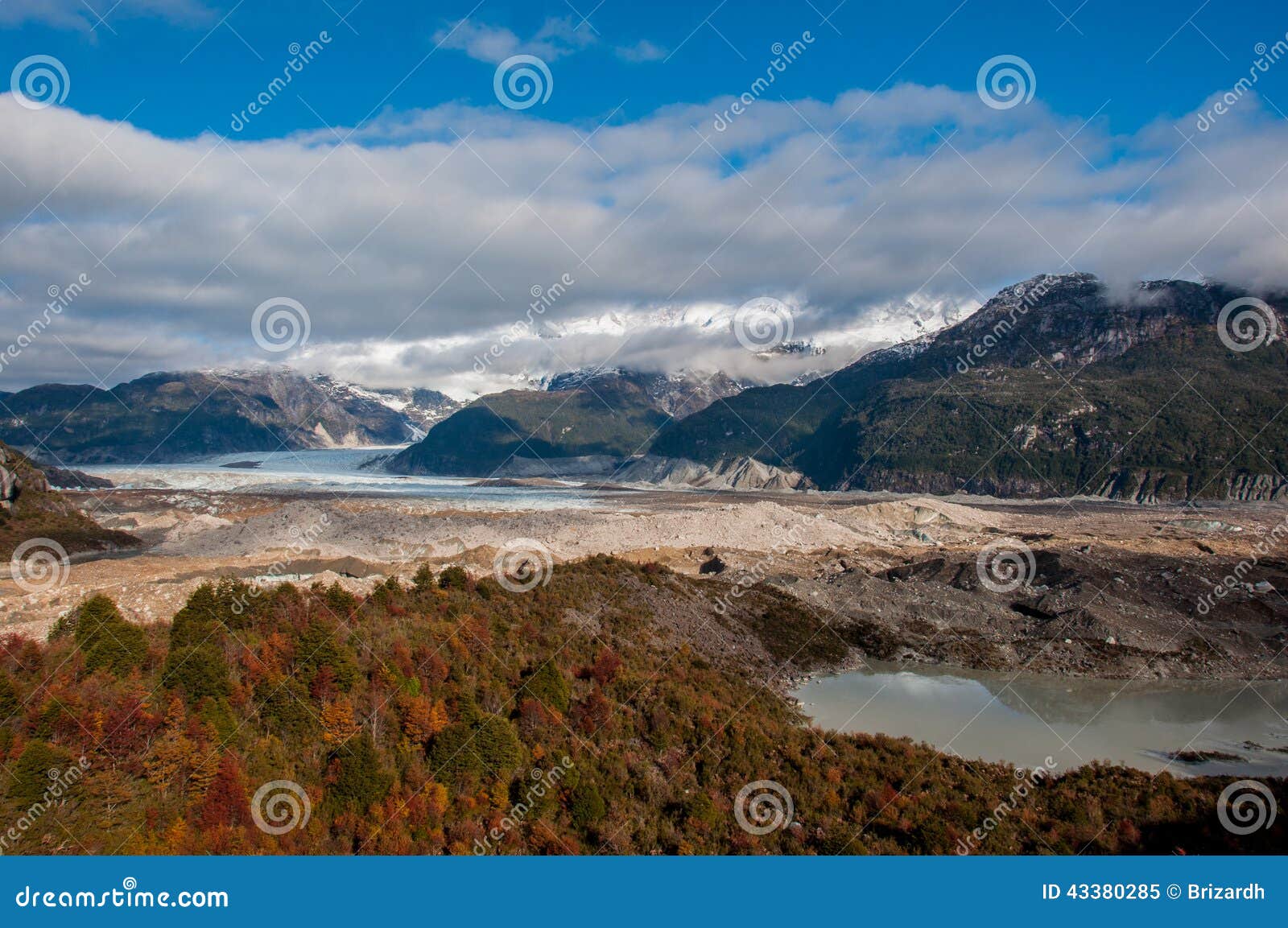 Bahia Exploradores, Carretera Austral, Highway 7, Chile Stock Image ...