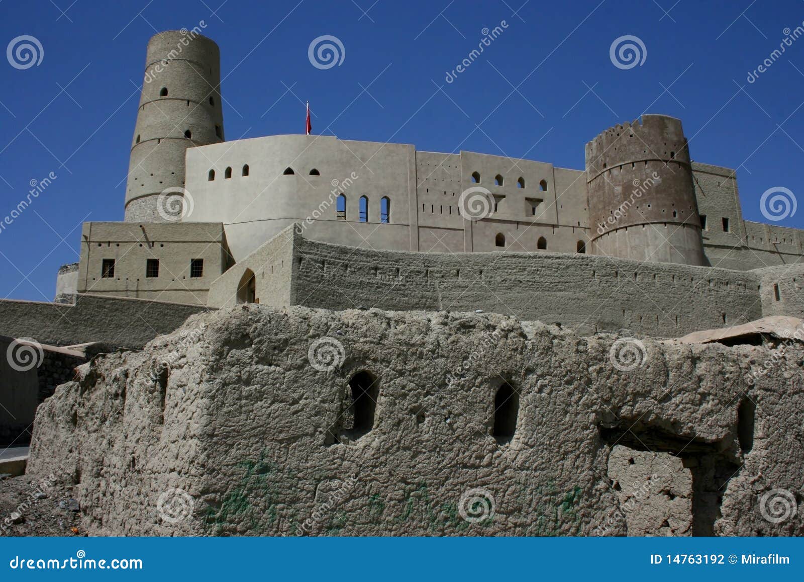 Bahla Fort stock photo. Image of tourist, castle, aged - 14763192