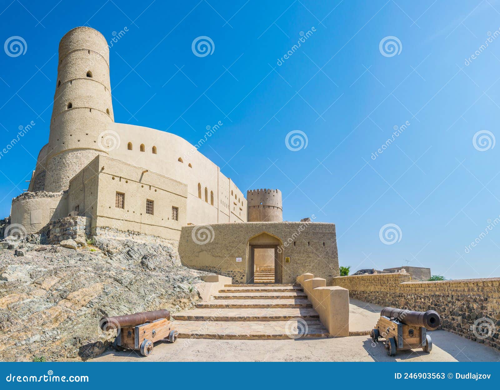 Bahla Fort in Ad Dakhiliya, Oman....IMAGE Stock Image - Image of ...