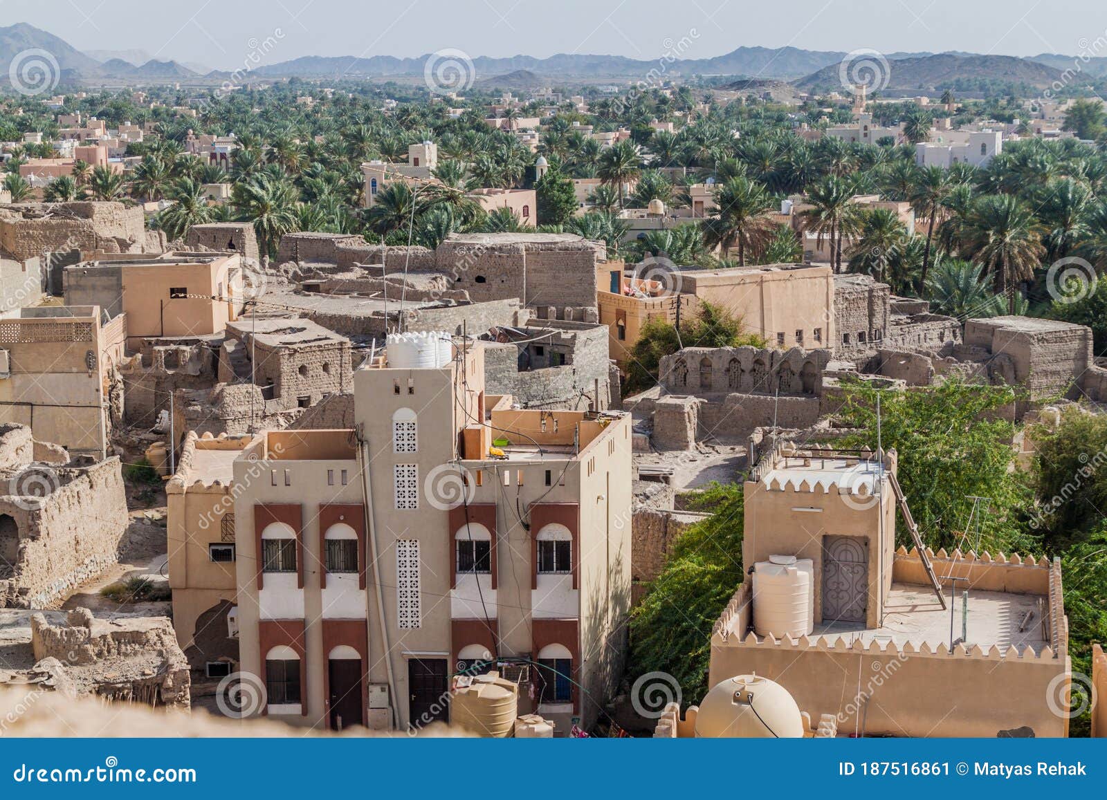Bahla oasis in Om stock image. Image of nature, arabic - 187516861