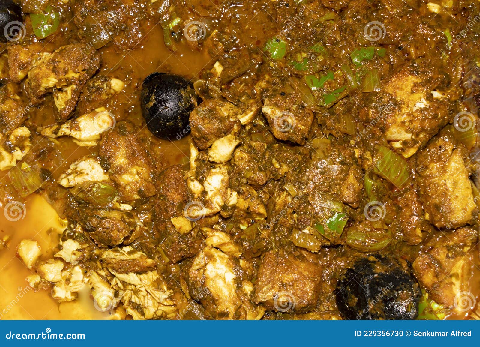 Bahrain Arabic Style Fish Curry. Selective Focus Stock Photo - Image of ...