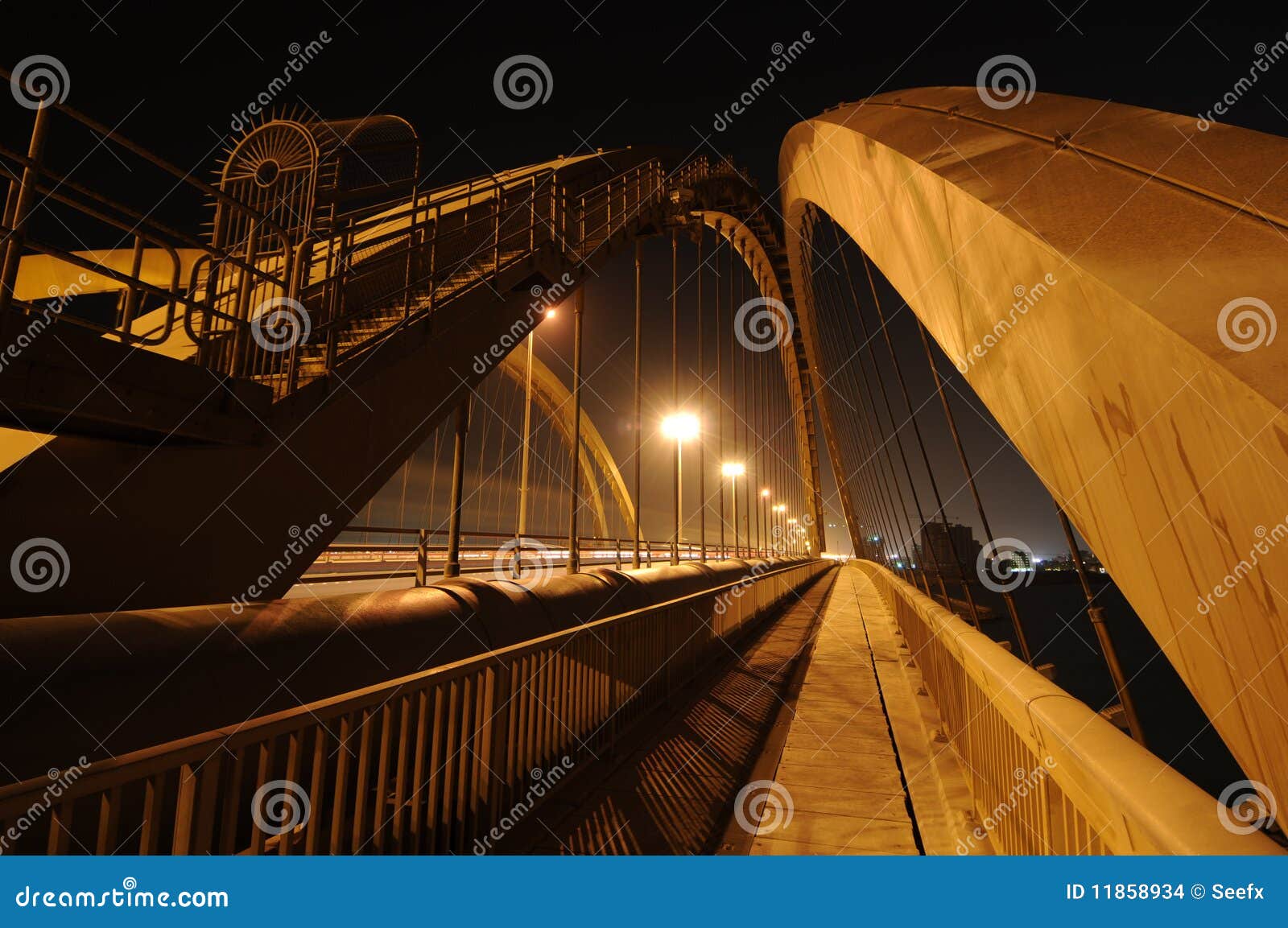 Bahrain Bridge stock photo. Image of perspective, manama - 11858934