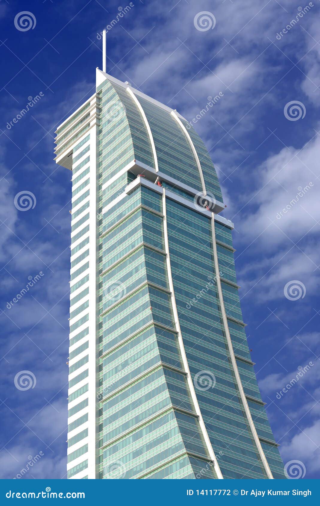Bahrain Financial Harbour Building Stock Photo - Image of coast ...